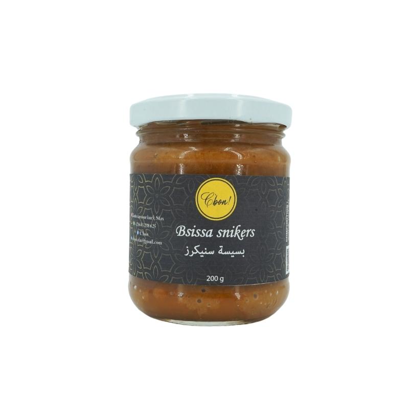 Bsissa snickers mélanger à l'huile d'olive , pâte à tartiner 200 g